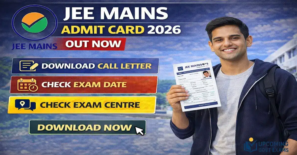 JEE Mains Admit Card 2026 Download Link Active – Good News for Aspirants