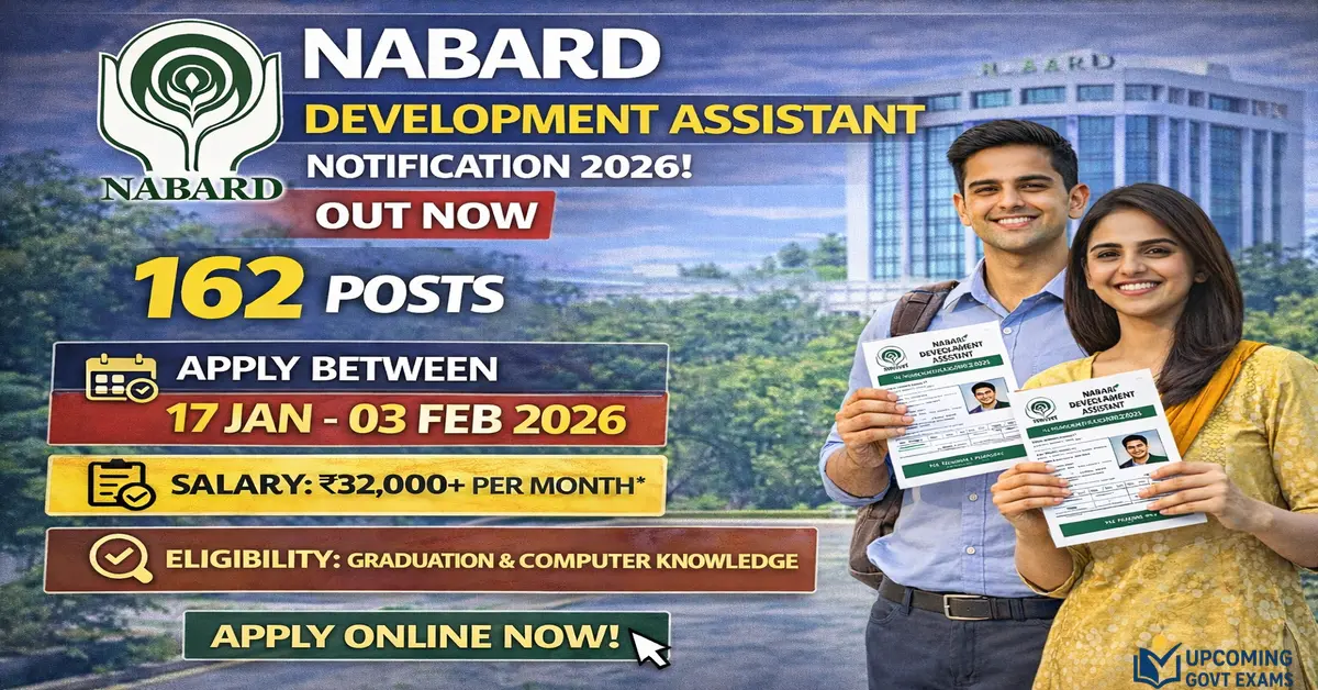 Big Opportunity! NABARD Development Assistant Notification 2026 ...