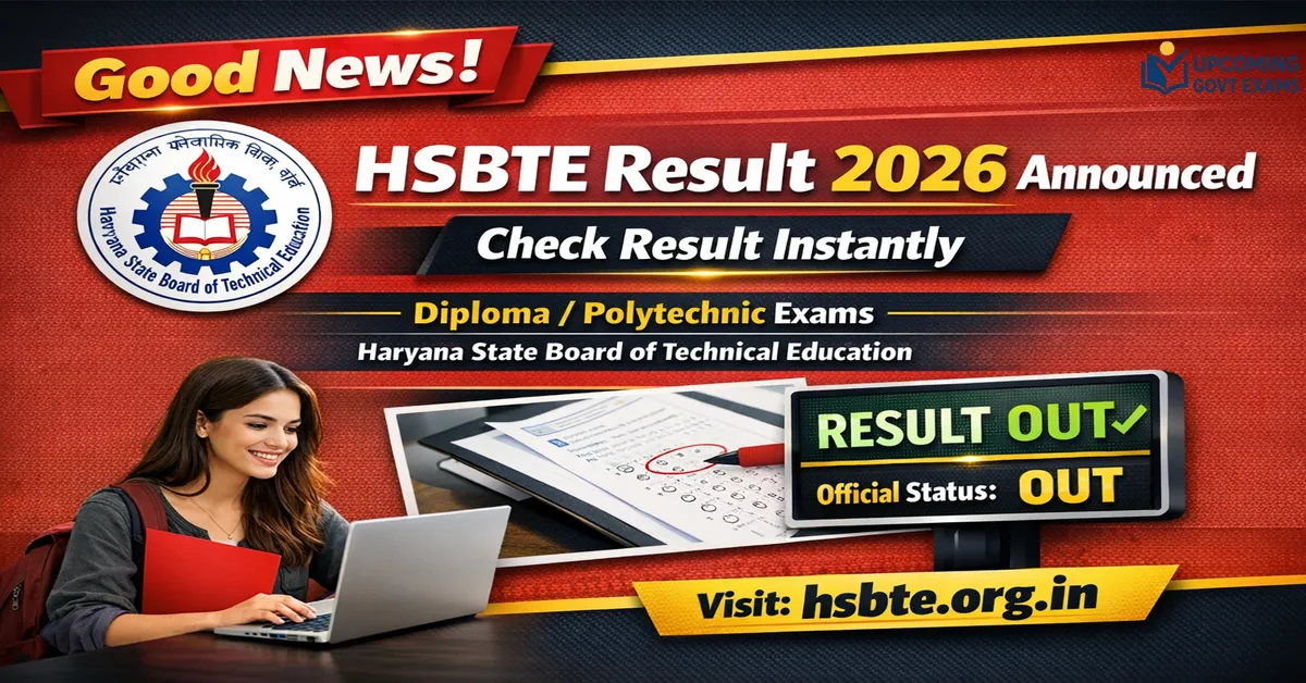 Good News! HSBTE Result 2026 Announced – Check Result Instantly