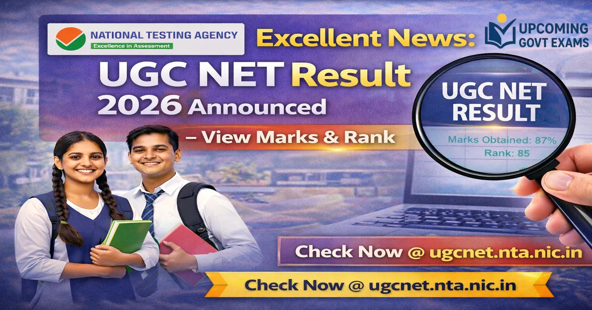 Excellent News: UGC NET Result 2026 Announced – View Marks & Rank